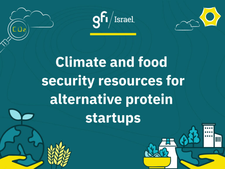 Climate and food security resources for alternative protein startups ...